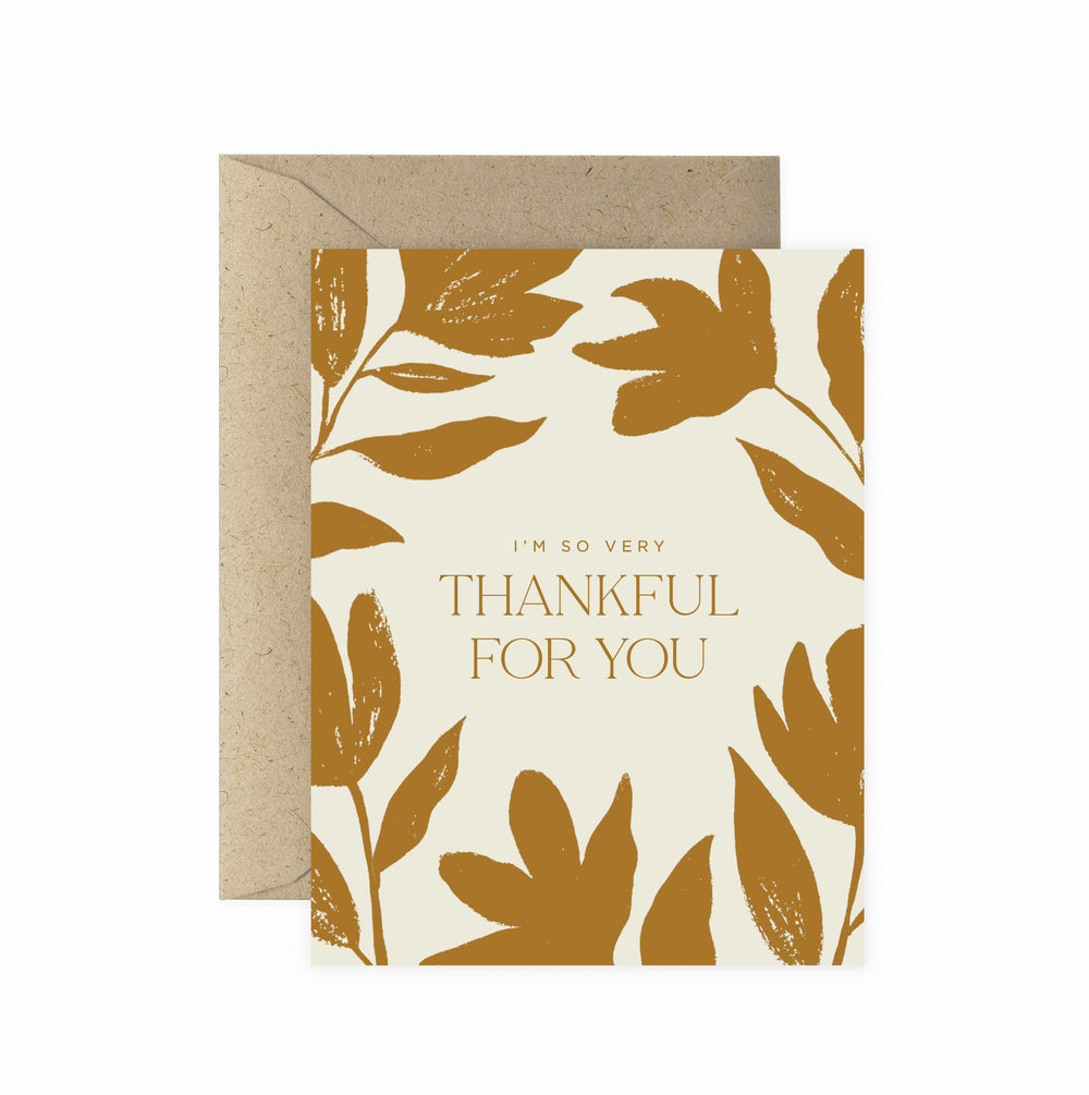 Thankful For You Fall Greeting Card