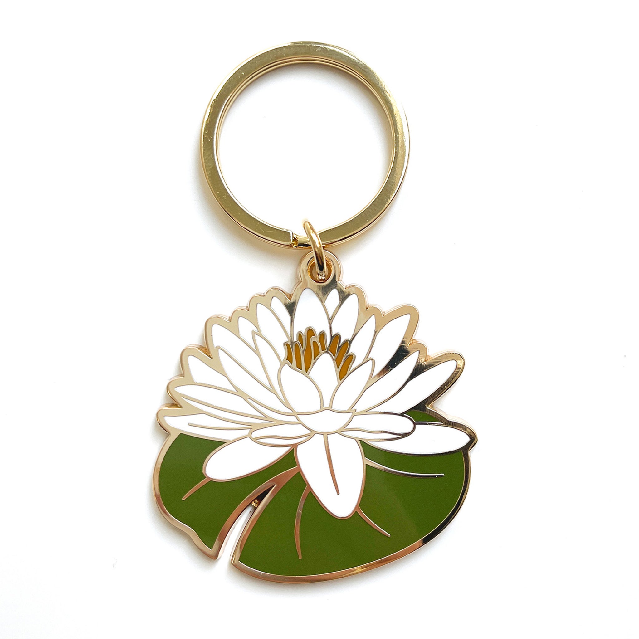 Lillian Water Lily Flower Keychain